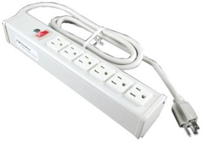NEMA 5-15R 6 Gang Power Distribution Unit, 4.6m Cable, 15A, 120 V RCD ...