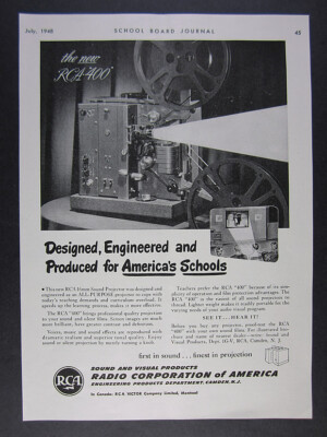 1948 RCA 400 16mm Film Projector vintage print Ad | eBay