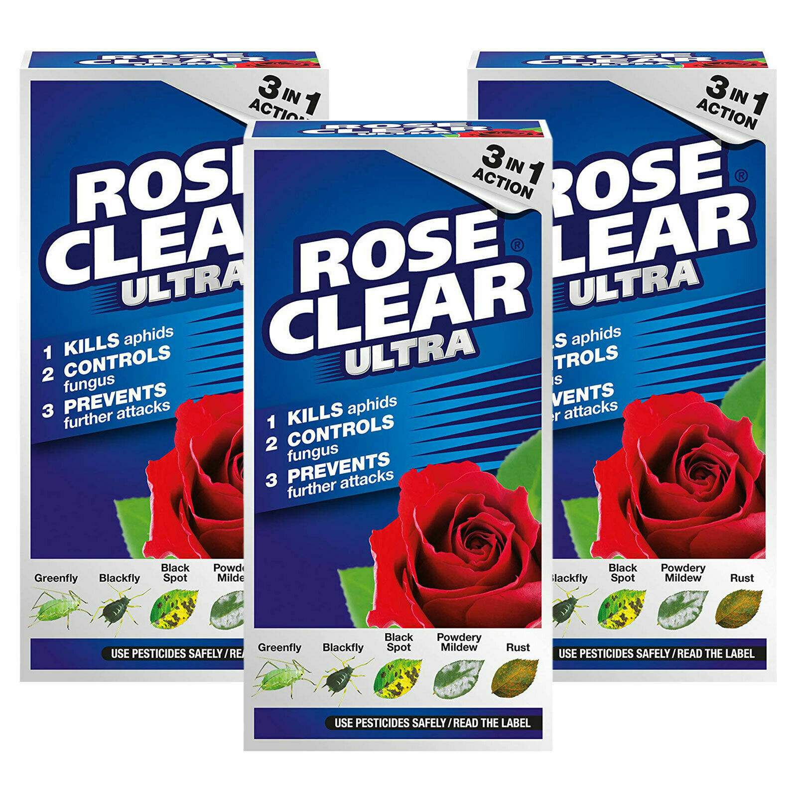 Rose Clear Ultra Concentrate 3 in 1 Action 200ml Kills Bugs Controls ...