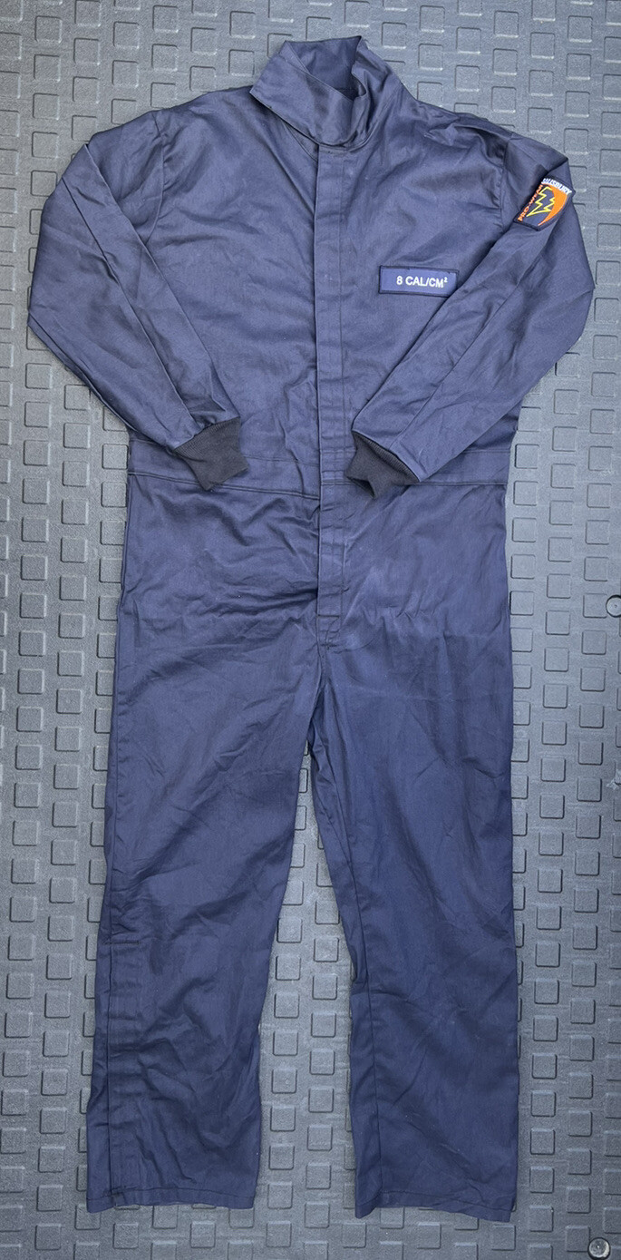 Salisbury ACCA8BL 8 Cal Coveralls Arc Flash Protective Flame Resistant ...