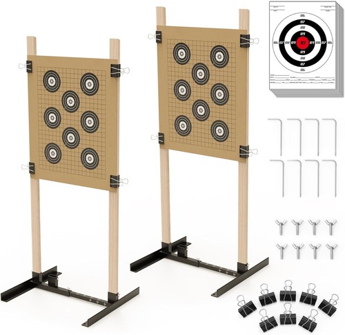 Shooting Target Stand for Outdoors Durable Paper Target Holder ...