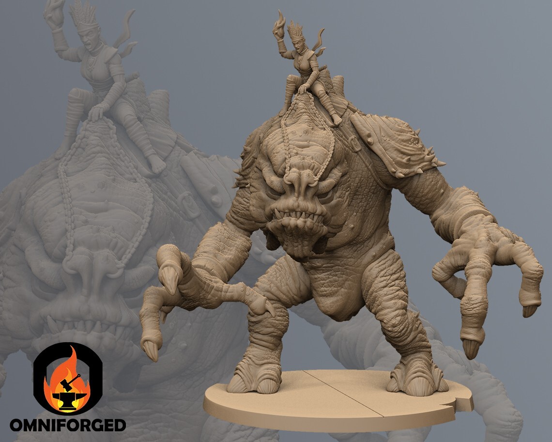 Star Wars Legion Night Sister Rancor Tamer Miniature 3D Printed Resin ...