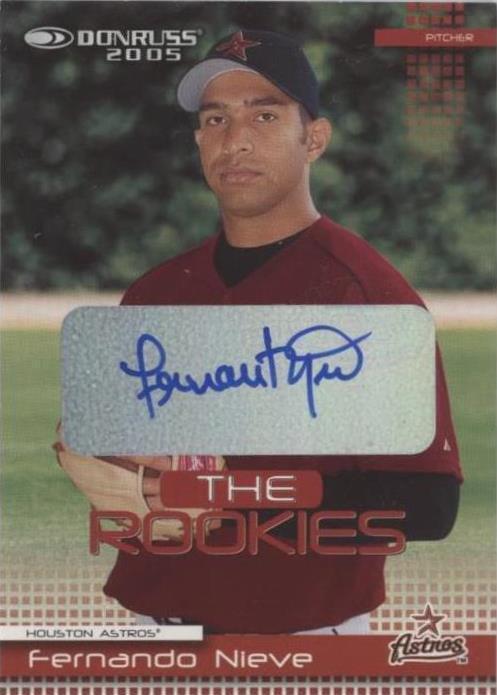 2005 Donruss - The Rookies 2004 Fernando Nieve #1 Autographs (AU) for ...