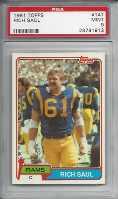 1981 Topps #141 Rich SAUL - PSA 9+++ Rams | eBay