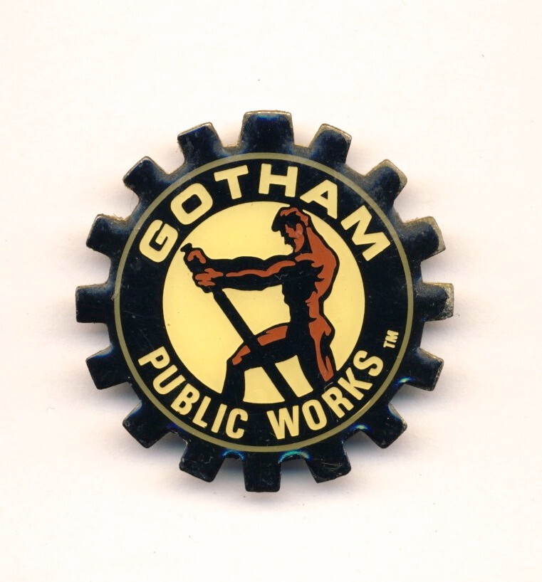 1991 GOTHAM PUBLIC WORKS Enamel Metal MAGNET Gift Creations DC COMICS ...