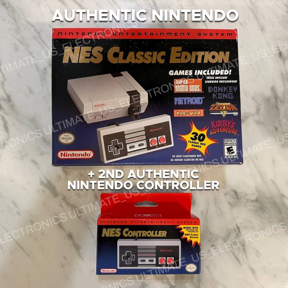Authentic Nintendo Classic Edition NES Mini Game Console USA Genuine 30 ...