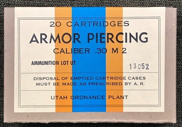 UTAH ORDNANCE WWII CAL. .30 NEW REPLICA 20 ROUND AMMO BOXES-3 LABEL ...