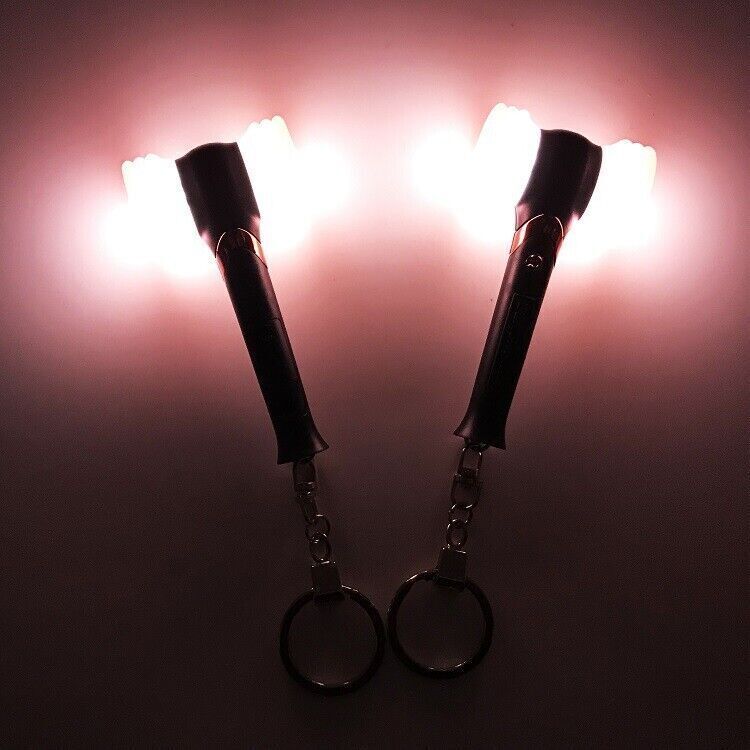 Kpop Blackpink Light Stick Mini Keychain Key Ring Hammer Heart Keychain ...