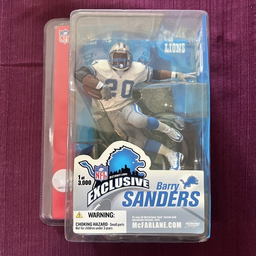 2005 McFarlane BARRY SANDERS ACTION FIGURE Detroit Lions 1/3000 Sealed ...