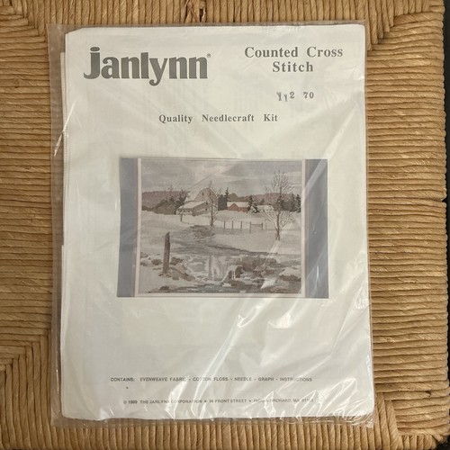 Janlynn Counted Cross Stitch Kit Winter Landscape Scene Needlecraft | eBay
