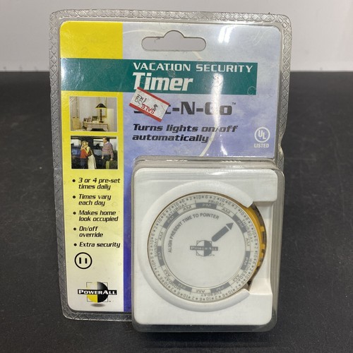 TimerMatic Set-N-Go Auto Light Timer Vacation Security Timer 4 Presets ...