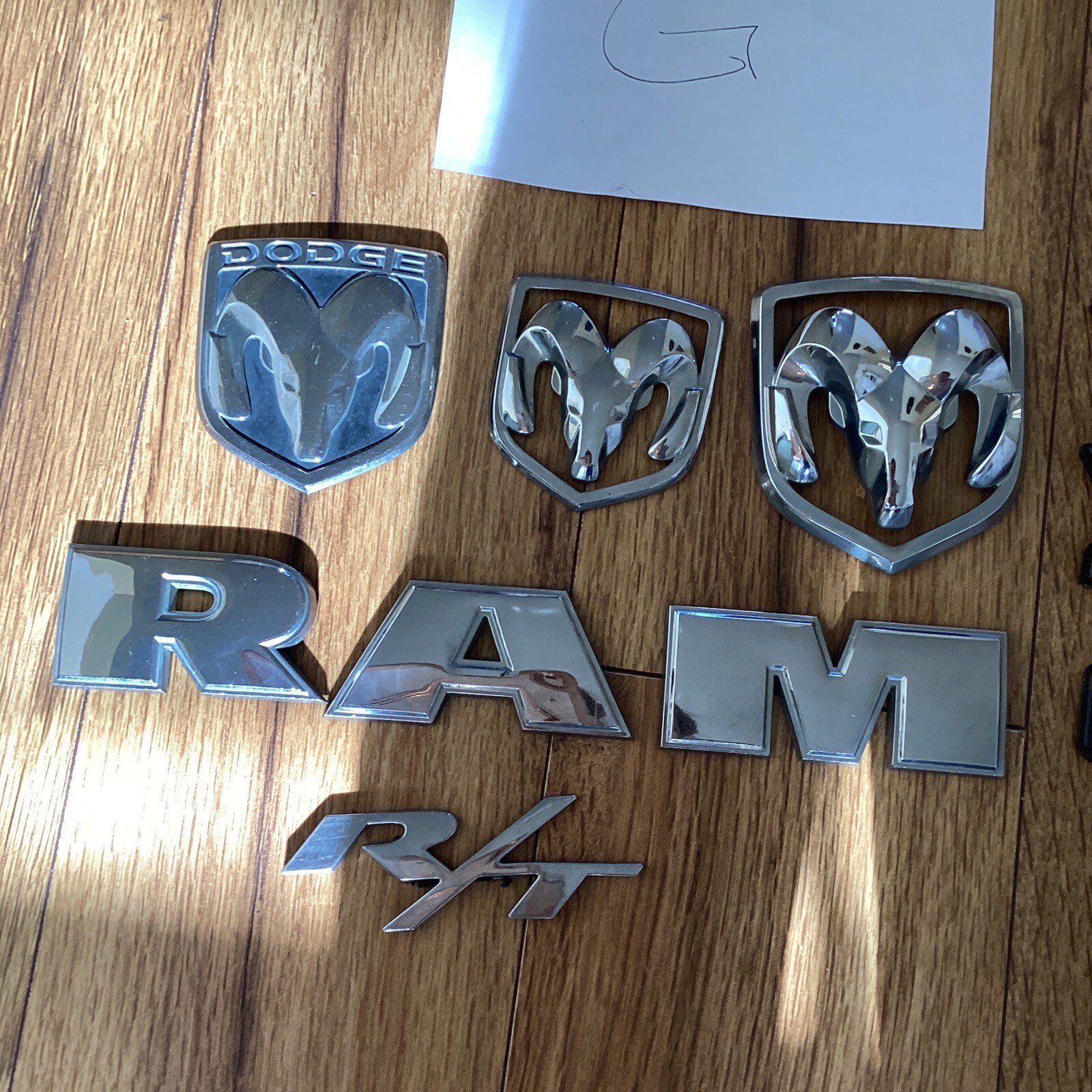 Dodge RAM V8 Magnum Laramie SLT Logo Emblem | Lot of 10 | Right | Black ...