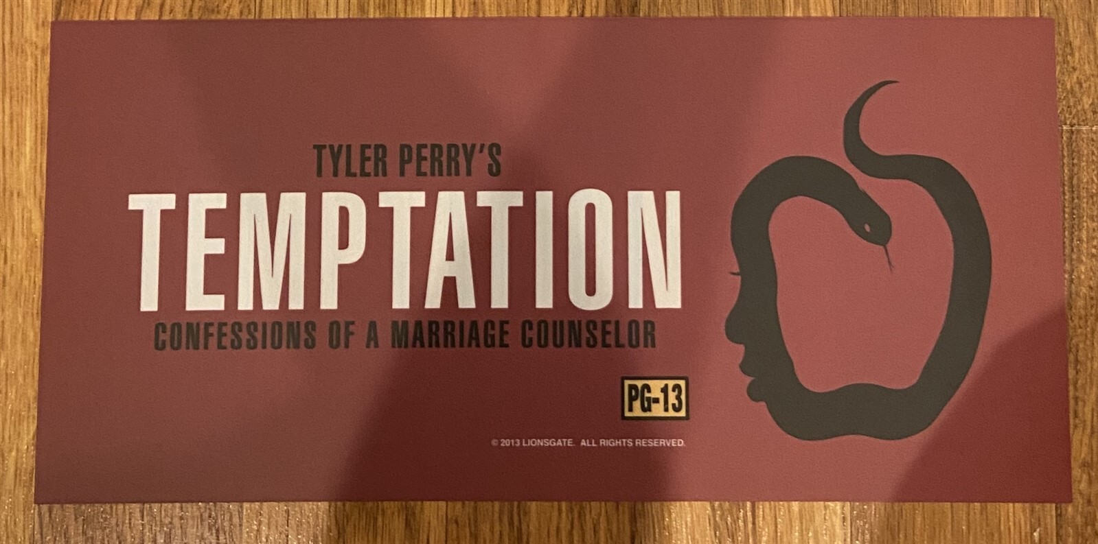 🌟 Tyler Perry's Temptation - Movie Theater Mylar / Poster - 6x13 | eBay