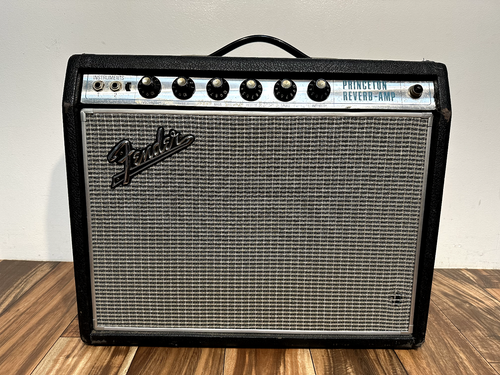 1967-1969 Vintage Fender Princeton Reverb Amp Drip Edge Blackface ...