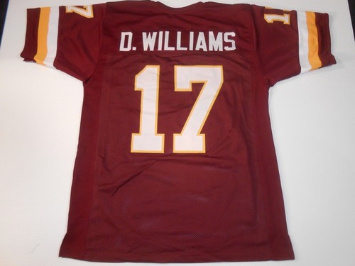 UNSIGNED CUSTOM Sewn Stitched Doug Williams Burgundy Jersey - M, L, XL ...
