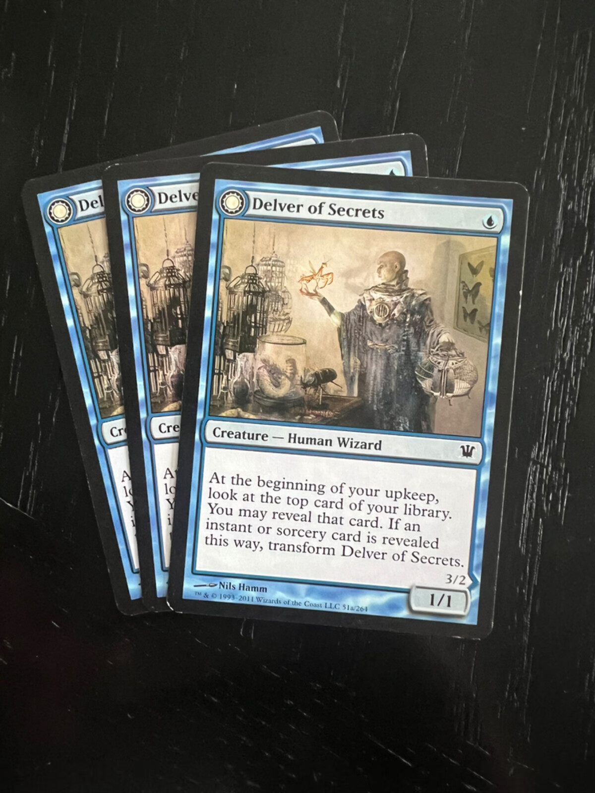 MTG - Delver of Secrets/Insectile Aberration X3 - Innistrad - Regular ...