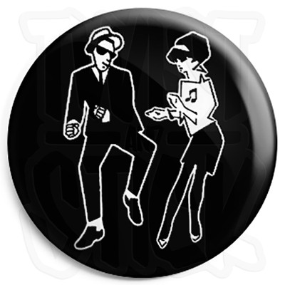 2-Tone Dancing Couple - 25mm Rude Boy, Ska Button Badge, Fridge Magnet ...