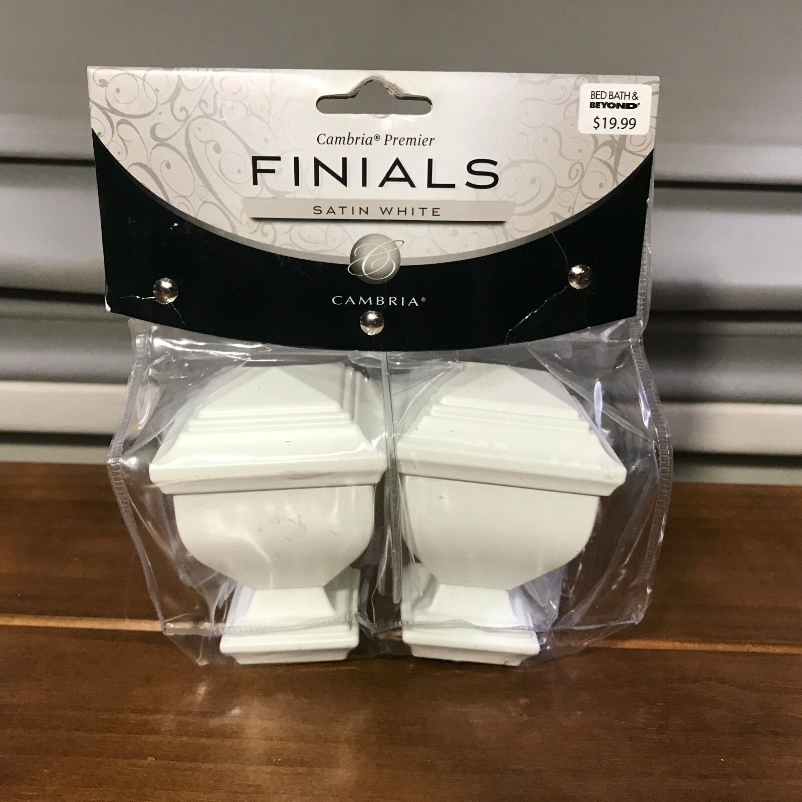New Cambria Premier Finials Napoleon Satin White 45208 | eBay