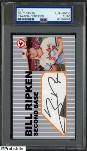 Billy Ripken Signed Cut Autographed AUTO 1/1 PSA/DNA Authentic | eBay