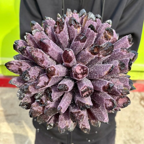 9.03LB New find purple Phantom Quartz Crystal Cluster mineral samples ...