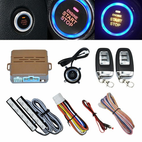 Car Security Alarm System Push Button Starter Remote Engine Start ...