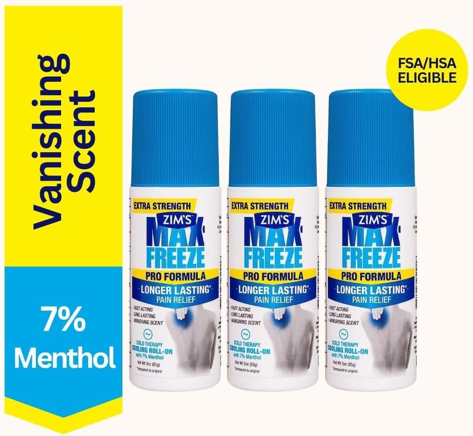 Powerful Cooling Therapy: Freeze Pro Roll-On for Joint & Muscle Pain ...