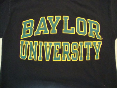 NCAA Baylor Bears College University Sports Fan Apparel Black T Shirt ...