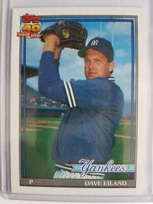 DAVE EILAND NEW YORK YANKEES 1991 TOPPS 40 YEARS, CARD #611 | eBay