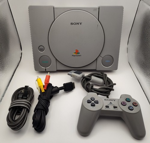 Original PlayStation PS1 Console, Power & AV Cables, 1 Controller ...
