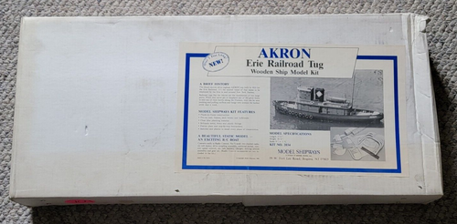 Model Shipways AKRON Erie Railroad Tug Wooden Ship Model Kit 2034 - NEW ...
