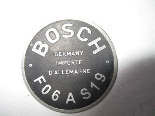 schild Bosch Typenschild Hupe Oldtimer FO6 AS 19 FO 6 s39 | eBay.de