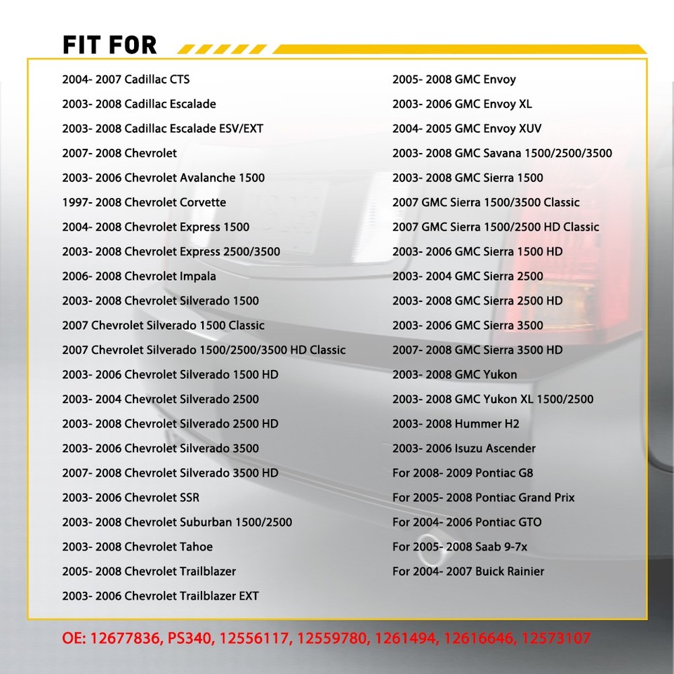 Engine Oil Sensor Pressure For GM 12677836 Chevy GMC Express Tahoe ...