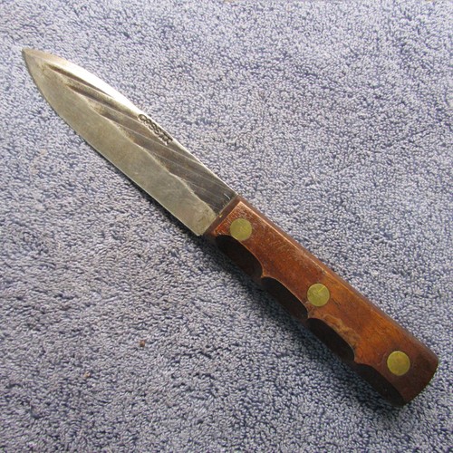 Case XX Sticker Fixed Blade / Grooved Wood Handles | eBay