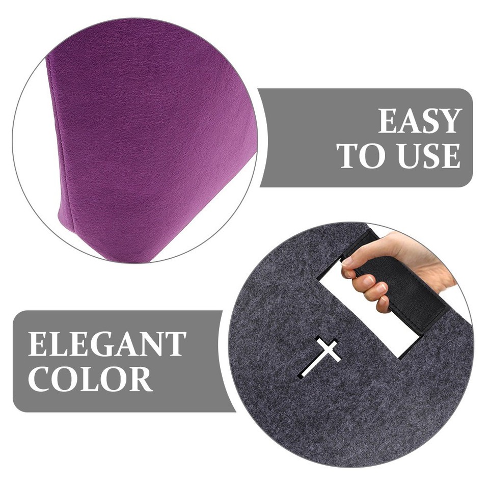 2Pcs Bible Carrying Case Shopping Bag Bible Bag Felt Tote Church Bag ...