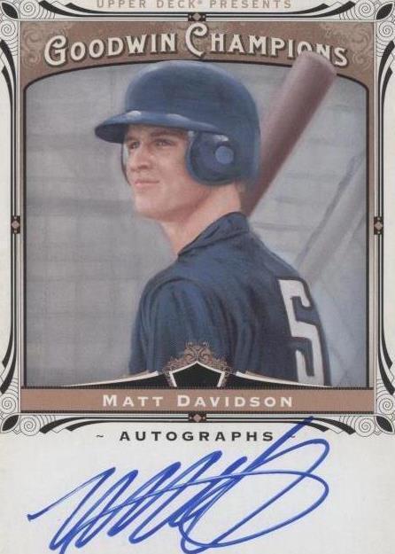 2013 Upper Deck Goodwin Champions - Autographs Matt Davidson #A-MD (AU ...