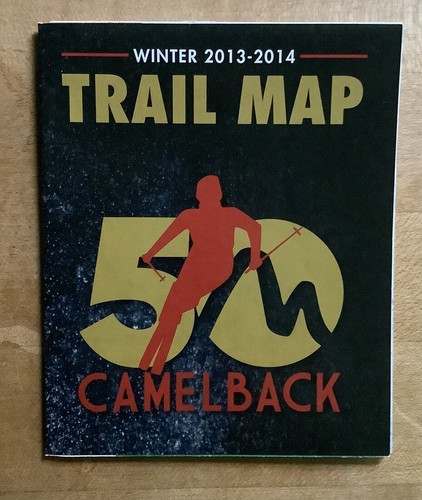 2013/14 Camelback Mountain Pennsylvania 50th Anniversary Ski Trail Map ...