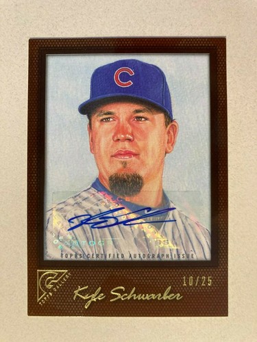 Kyle Schwarber AUTO #/25 Topps Gallery Orange 2017 Certified Autograph ...