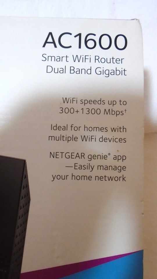 Netgear AC1600 Smart WiFi Router Dual Band Gigabit R6250-200NAS -- BEST ...