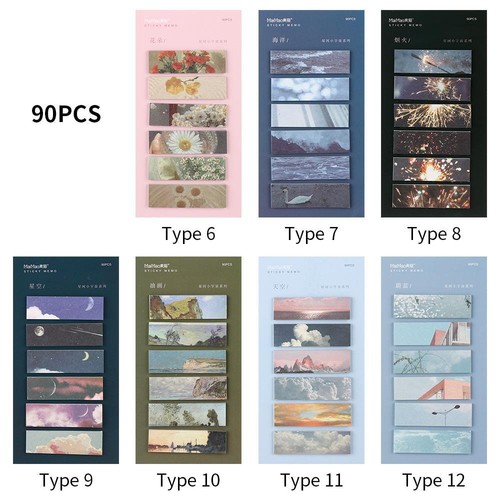 Sunset Cloud Memo Pads Stationary Stickers Office Supplies Indexes ...