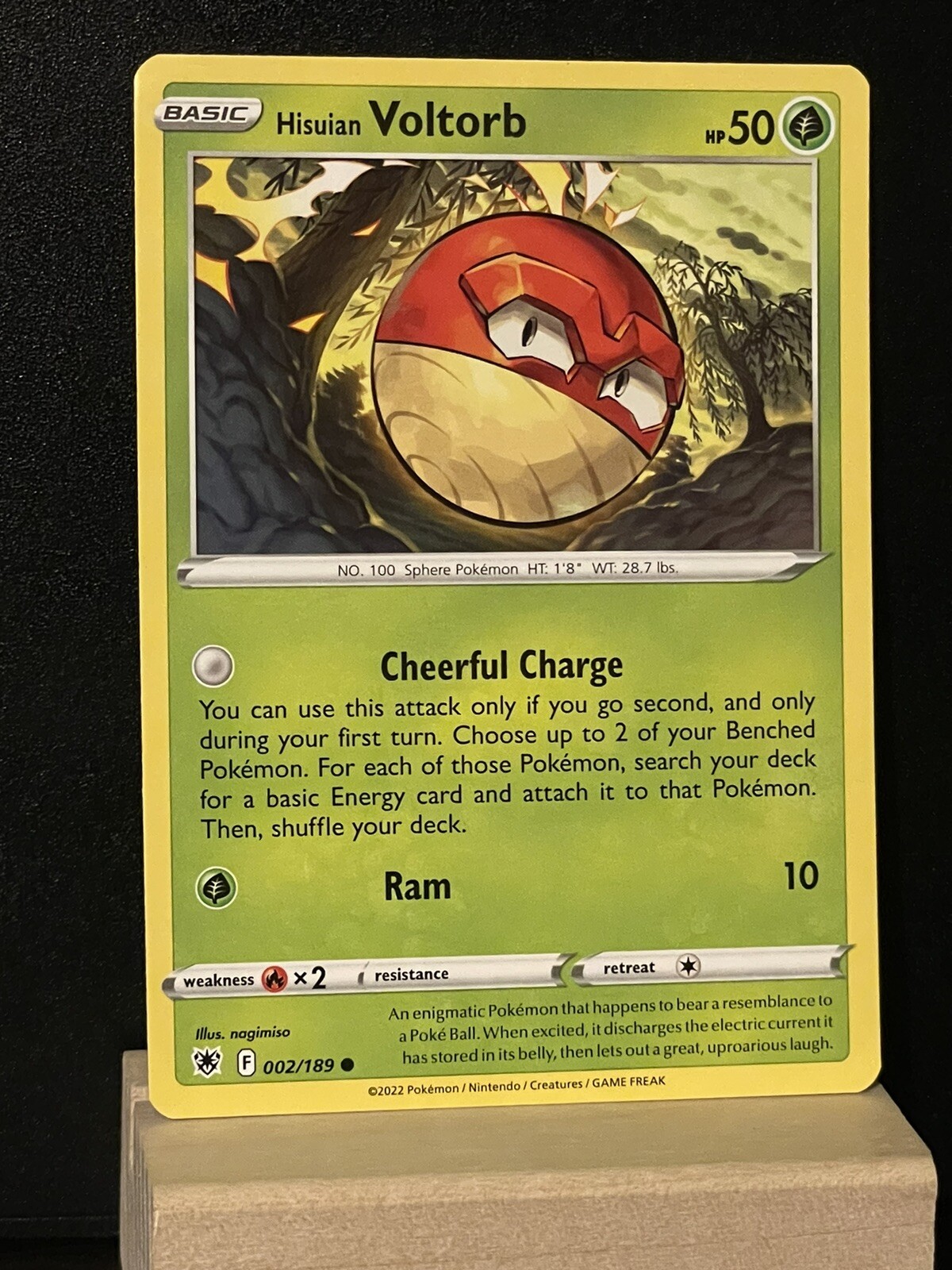 Pokémon TCG Hisuian Voltorb 002/189 Astral Radiance Cosmos Holo NM | eBay