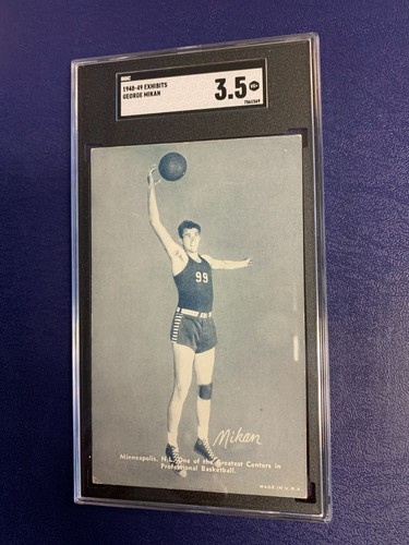 1948-49 Exhibits George Mikan RC - Minneapolis Lakers Rookie Basketball ...