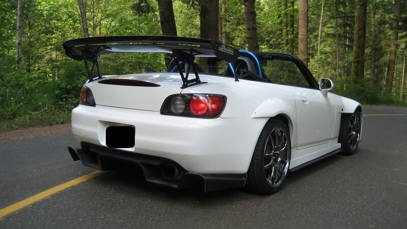Honda S2000 S2K AP1 AP2 Ducktail Boot Spoiler + Rear Bumper Diffuser ...