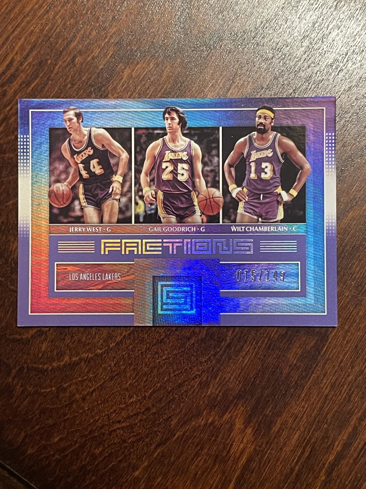 Gail Goodrich / Jerry West / Wilt Chamberlain 2017 Status #29 Factions ...