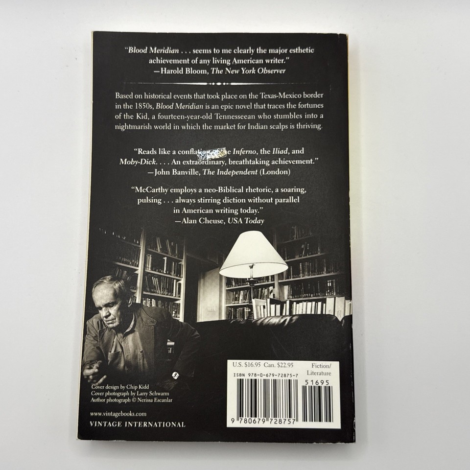 Cormac McCarthy 2 Book Lot - The Road - Blood Meridian - Library ...