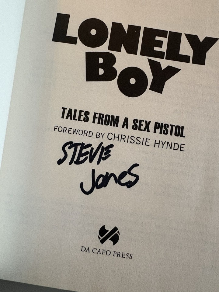 Sex Pistols Steve Jones Strand SIGNED 1st Edition Lonely Boy ...