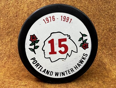 Vintage 1976 1991 Portland Winterhawks Viceroy Hockey Puck 15th ...
