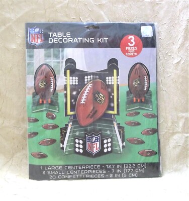 NFL National Football League Three Piece Table Decorating Kit Great For ...
