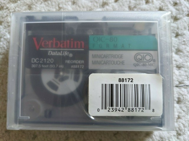 Verbatim DATALIFE Dc2120 Qic-80 Tape Backup Cartridge for sale online ...