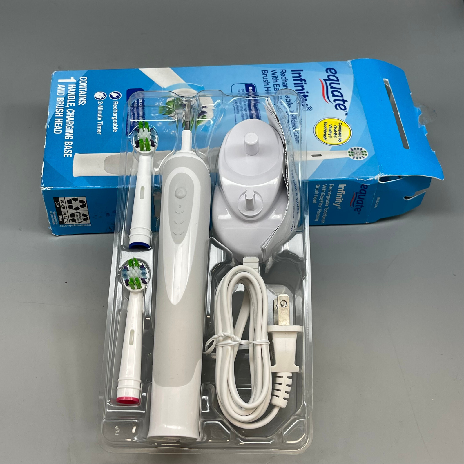Equate infinity rechargeable electric toothbrush with 1 replacement ...