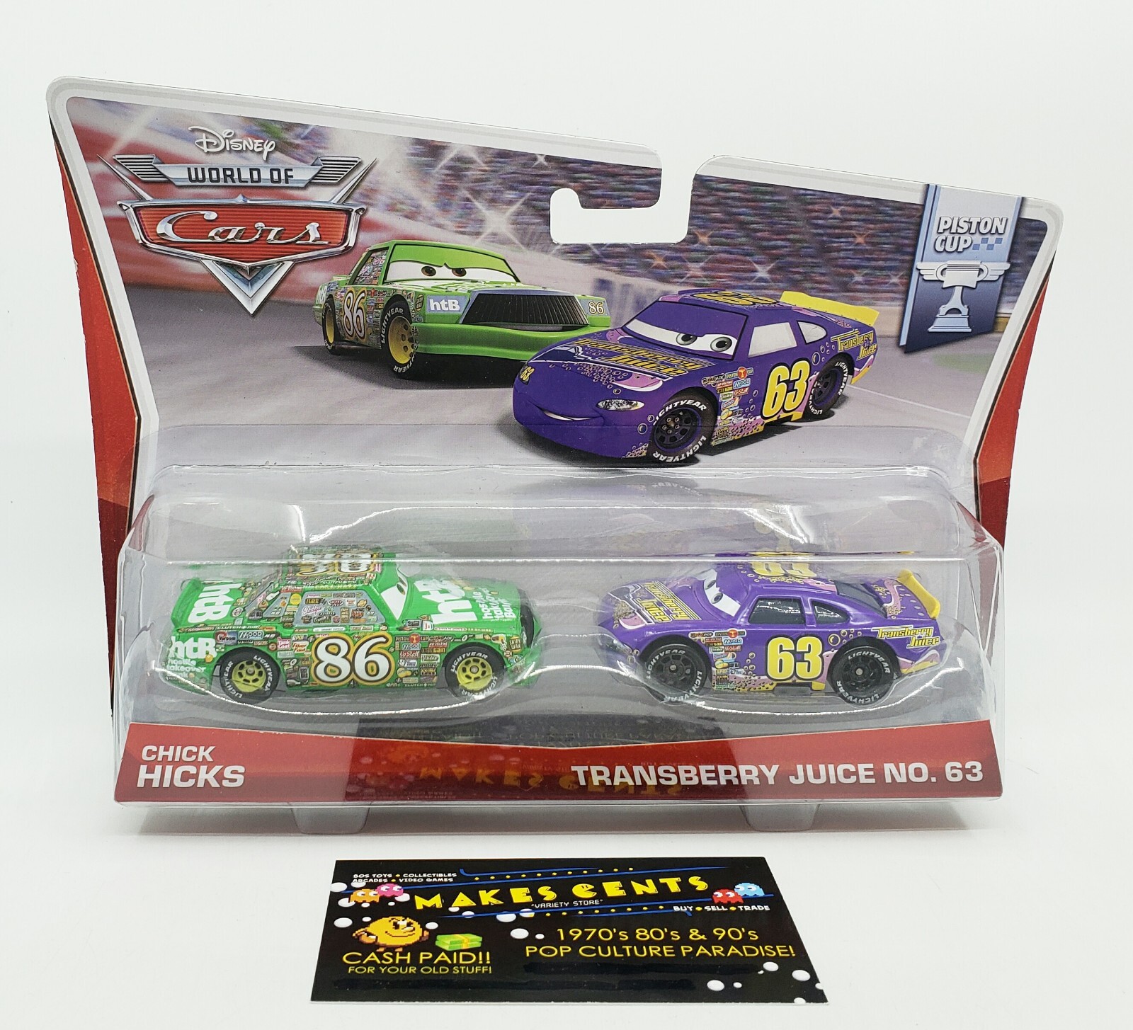 Disney/Pixar World Of Cars - Piston Cup (CHICK HICKS & TRANSBERRY JUICE ...